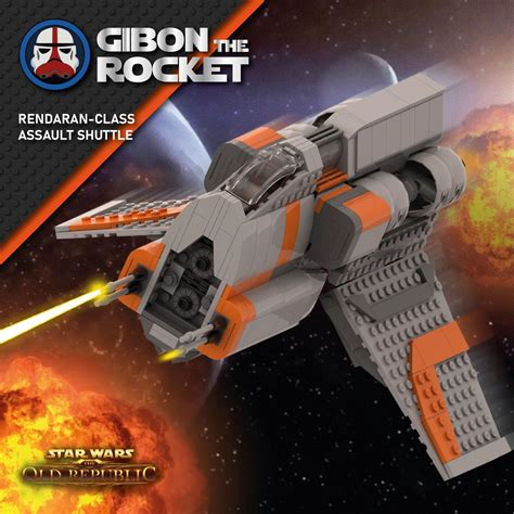 Rendaran Class Assault Shuttle V2 Moc 223191 Lego Moc Moc Tracker