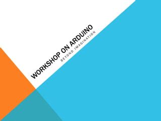 WorkShop On Arduino PDF Computing Technology Computing