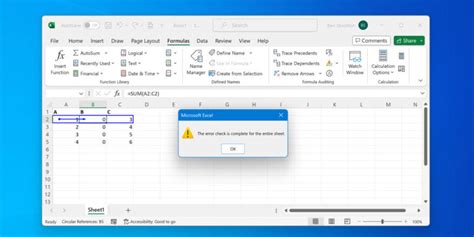 How To Find Circular References In Microsoft Excel