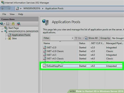 4 Ways To Restart Iis In Windows Server 2016 Wikihow