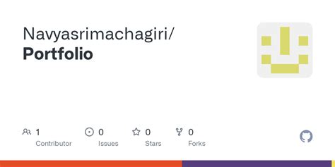 Github Navyasrimachagiri Portfolio