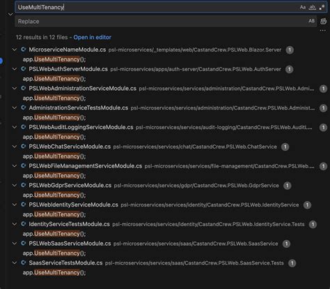 Tenantid Null In The Newly Added Module 7747 Support Abpio