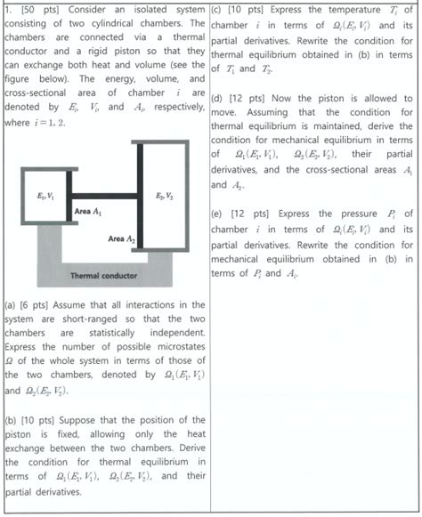 Solved Pts Consider An Isolated Systemconsisting Of Chegg