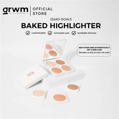 Grwm Cosmetics Quad Goals Baked Highlighter Shopee Philippines