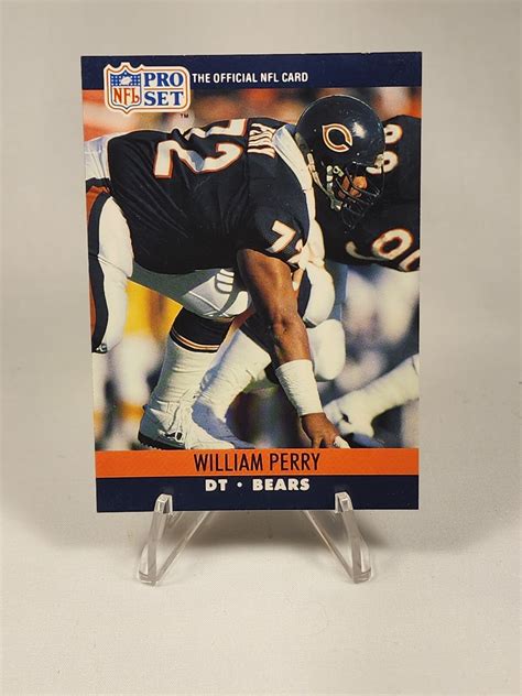 1990 Pro Set William Perry 455 Chicago Bears Football Card Ebay