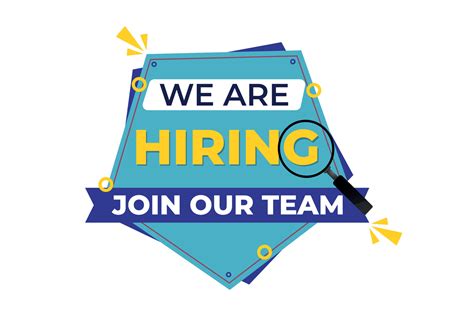 Vector We Are Hiring Join Our Team Design 16919866 Vector Art At Vecteezy