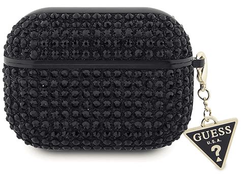 GUESS AirPods Tasche Hülle Triangle Charm Schutzhülle, Full Cover ...