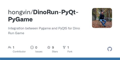 GitHub Hongvin DinoRun PyQt PyGame Integration Between Pygame And PyQt For Dino Run Game