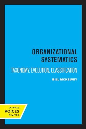 Organizational Systematics Taxonomy Evolution Classification