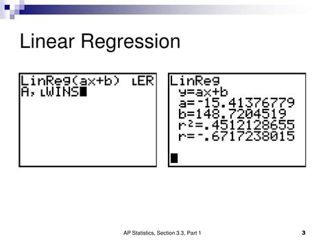 Ppt Section 33 Linear Regression Powerpoint Presentation Free