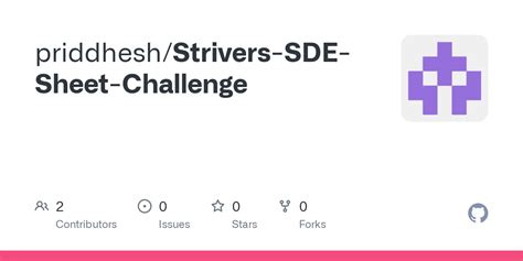 Github Priddheshstrivers Sde Sheet Challenge