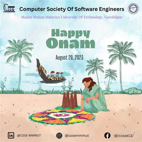 Computer Society Of Software Engineers On Linkedin Onam Traditionandjoy Csse Itca Mmmut