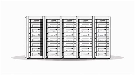 Data Center Storage Icon Sketch Style Vector Illustration Premium Ai Generated Vector