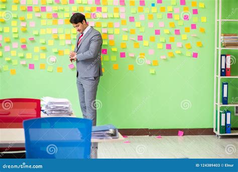 The Businessman With Many Conflicting Priorities Stock Image Image Of Busy Delay 124389403