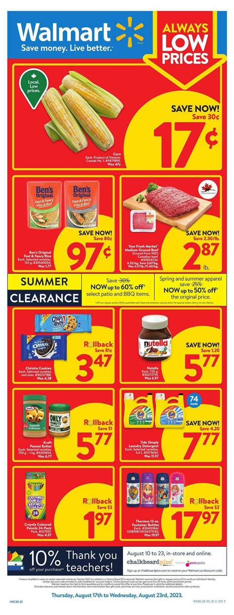 Walmart On Flyer August 17 To 23