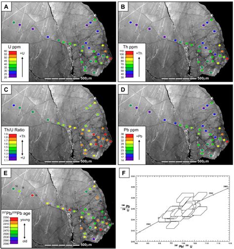 A To E Maps To Show Spatial Variations In Trace Element