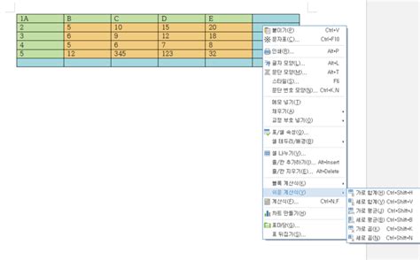 한글 계산식 더하기 빼기 곱하기 나누기 최대 최소 평균 등 네이버 블로그