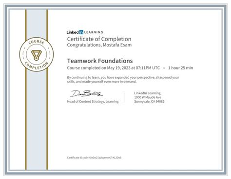 Mostafa Esam On Linkedin Certificate Of Completion