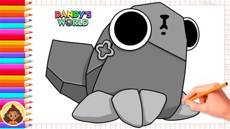 How To Draw Pebble From Dandys World YouTube