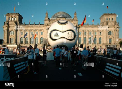 JULY 4, 2006 - BERLIN: the "adidas world of football" in front of the ...