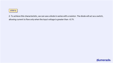 Solved We Wish To Design A Circuit That Exhibits The Inputoutput Characteristic Shown In Fig