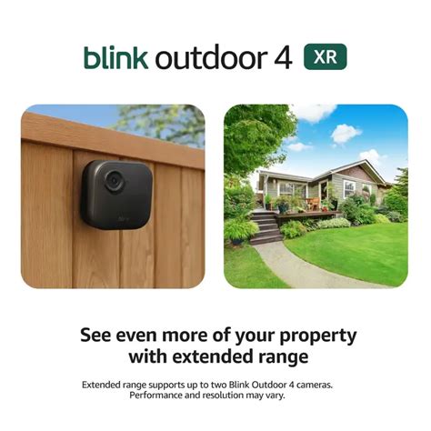 blink outdoor 4 xr — wireless security camera with extended range up