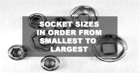 Tool Socket Size Chart A Visual Reference Of Charts Chart Master