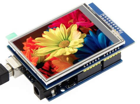 28 Tft Lcd Display Full Color Touch Screen Shield For Arduino Uno Meg