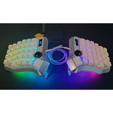jual sofle rgb split keyboard case custom wired wireless keyboard pcb