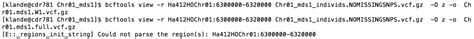 Cannot Extract Regions From A Vcf Even Though It Used To Work