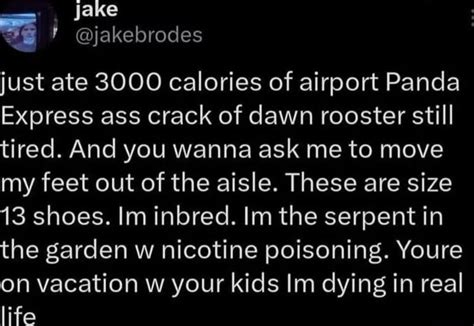 Jake Jakebrodes Just Ate 3000 Calories Of Airport Panda Express Ass