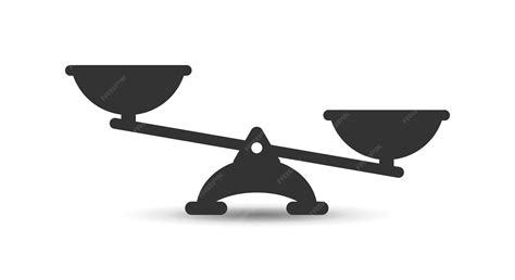 Premium Vector Scale Icon In Flat Style Weight Balance Vector Illustration On Isolated