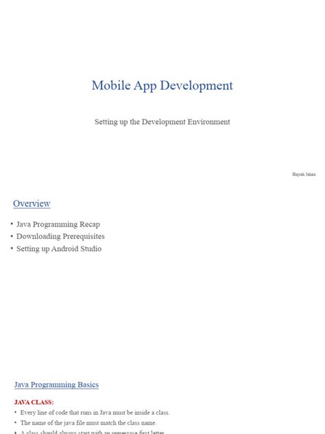 setting up the development environment pdf android operating