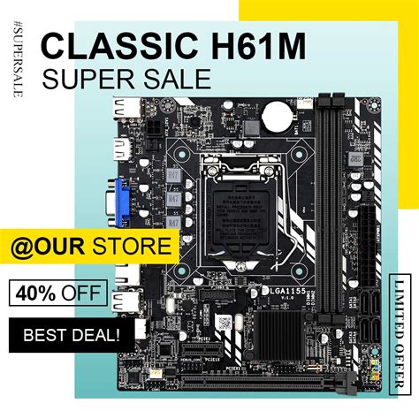 Купить Компьютерные компоненты | DAIXU H61M Motherboard H61 Intel ...