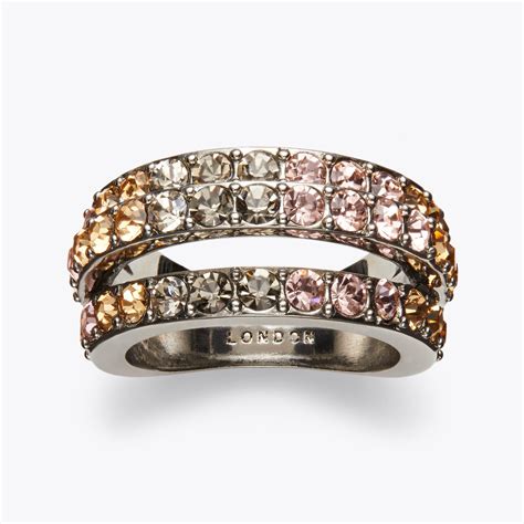 Rainbow Triple Ring Rainbow Triple Ring By Kurt Geiger London