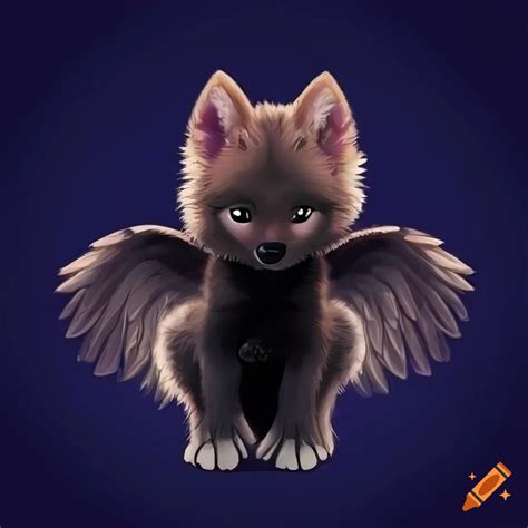 Anime Chibi Wolf With Wings
