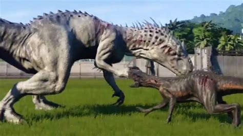 Jurassic World Evolution Indominus Rex Vs Indoraptor Gameplay Ps4