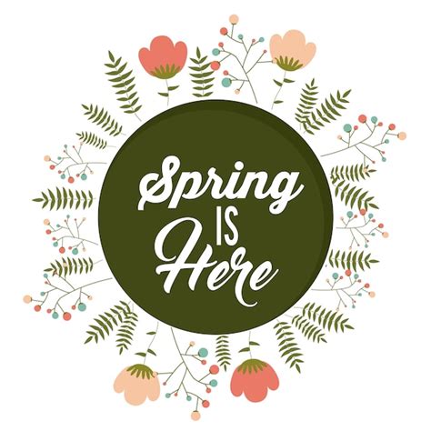 Premium Vector Hello Spring Design Premium Vector Hello Spring Design