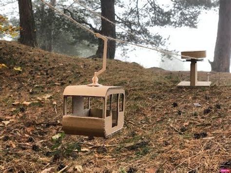 How To Make A Simple Cable Car Cardboard Cable Car Model Creative