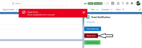 show toast notification in lwc sfdc4u
