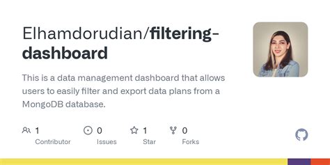 github elhamdorudian filtering dashboard this is a data management