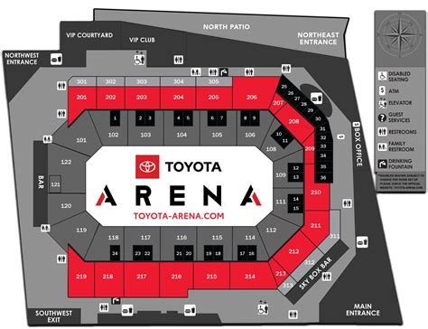 Toyota Arena Virtual Seating Chart Seating