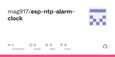 GitHub Mag917 Esp Ntp Alarm Clock