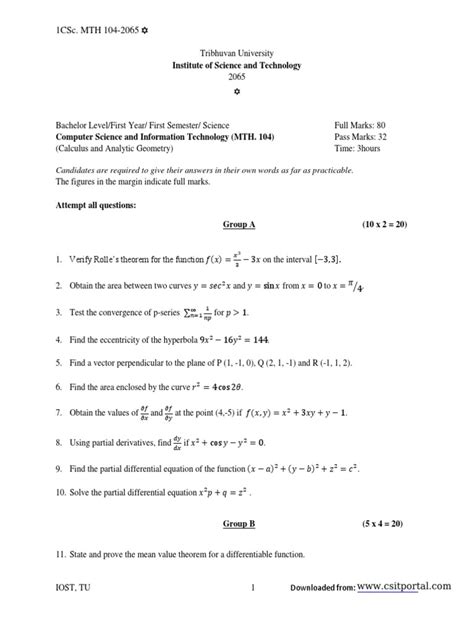 Calculus And Analytical Geometry Pdf Equations Integral