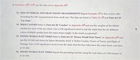 Solved In Exercises P Use The Data Set In Appendix BD Chegg