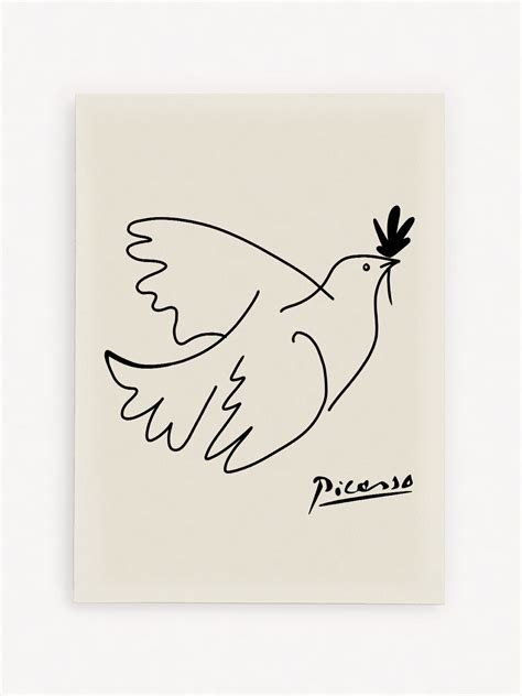 Quadro Picasso Dove Of Piece Stickdecor Realize Your Imagination