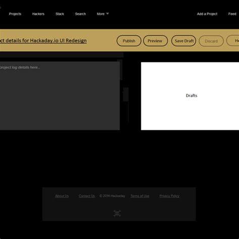 Hackaday Io UI Redesign Hackaday Io