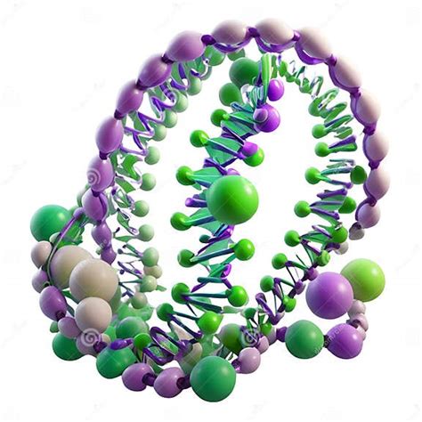 3d Rendering Of A Dna Molecule A Detailed Visualization Of Genetic