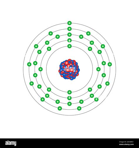 Molybdenum Mo Diagram Of The Nuclear Composition And Electron