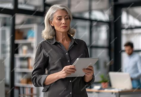 Premium Photo Photo Portrait Of Happy Busy Mature Senior Elderly